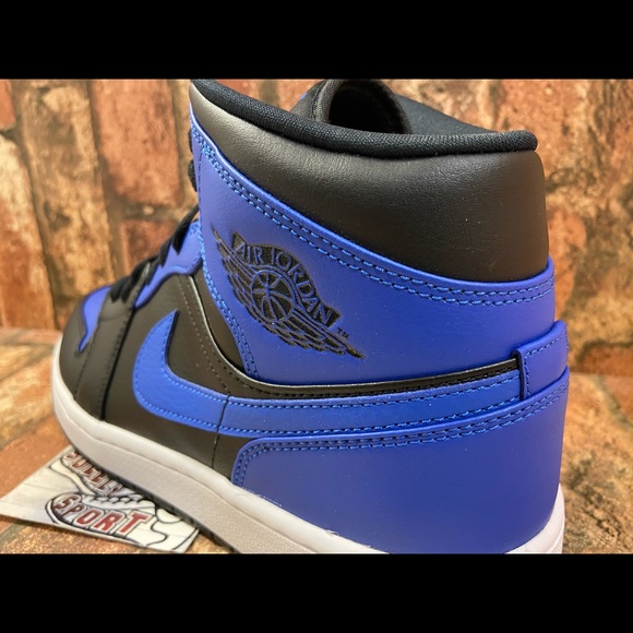 Jordan | Shoes | Nike Air Jordan Retro Mid Royal Blue Black Gs | Poshmark